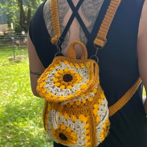 MINI Sunflower Backpack PDF Pattern! With Adjustable AND Removeable ...
