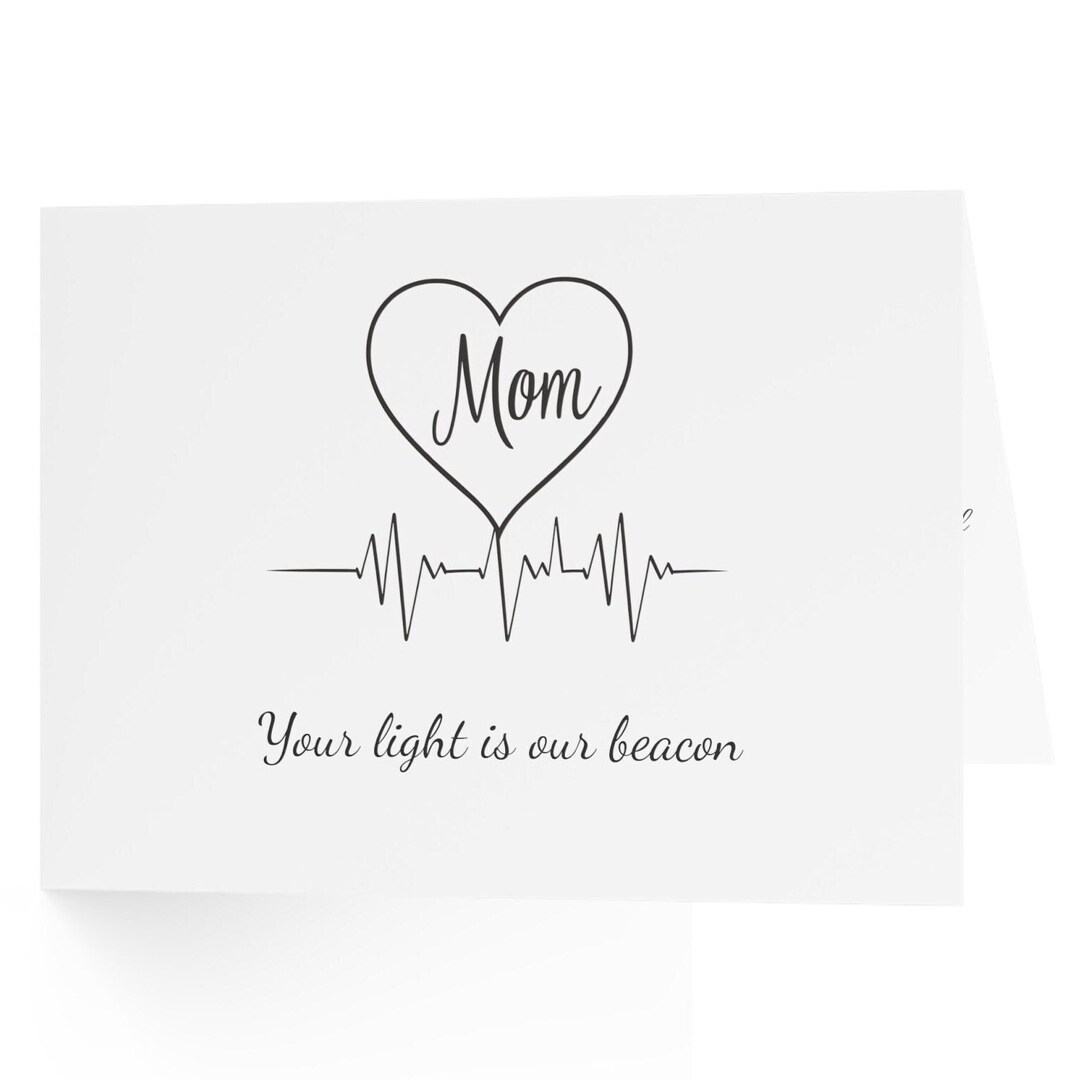 Mom's Eternal Love Greeting Cards 1, 10, 30, and 50pcs - Etsy