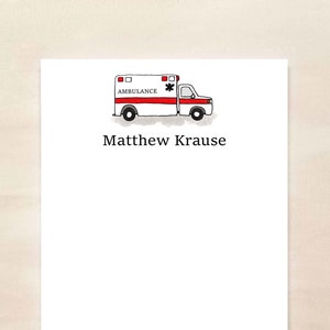 Personalized Ambulance Notepad Gift for EMT or Paramedic Medical ...
