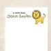 Lion Notepad for Kids Personalized Notepads Stationery Gifts for ...