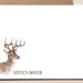 Personalized Deer Note Cards Buck Note Card Set Hunter - Etsy