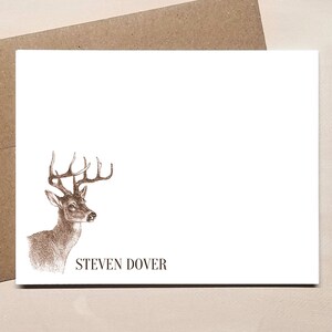 Personalized Deer Note Cards Buck Note Card Set Hunter Gifts Hunting ...