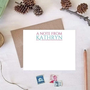Personalized Note Card Set Custom Note Cards Stationery Gifts - Etsy