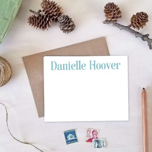 Teacher Gift Personalized Professional Note Cards Flat Stationery - Etsy