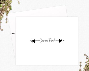Personalized Note Cards for Men Flat Note Card Set - Etsy