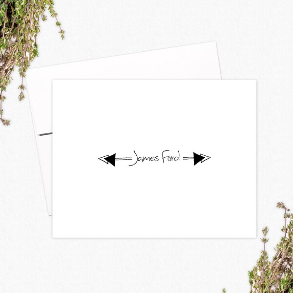Arrow Note Cards - Etsy