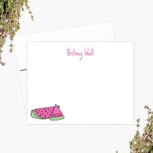 Personalized Note Cards Watermelon Note Cards Watermelon Gifts - Etsy