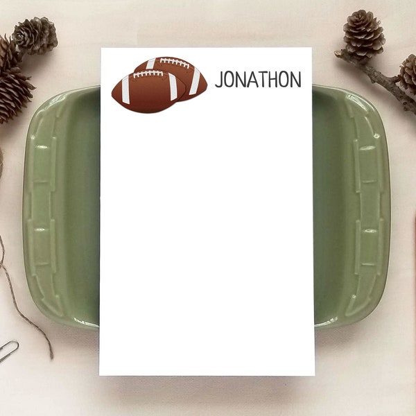 Football Notepad - Etsy
