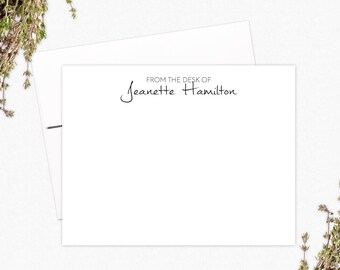 Personalized Script Note Cards Custom Stationery Gift - Etsy