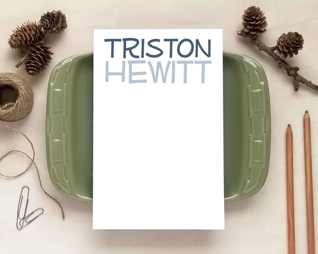 Personalized Notepad Big & Bold Notepad Custom Notepad Gifts for Him - Etsy
