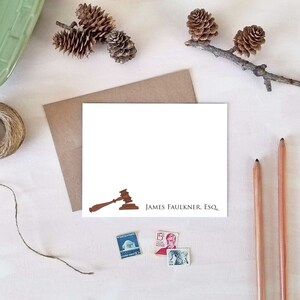 Personalized Stationery for Judge Judge Stationery Gift Set Gavel Note ...