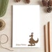 Bunny Rabbit Notepad for Kids Personalized Notepads Stationery Gifts ...