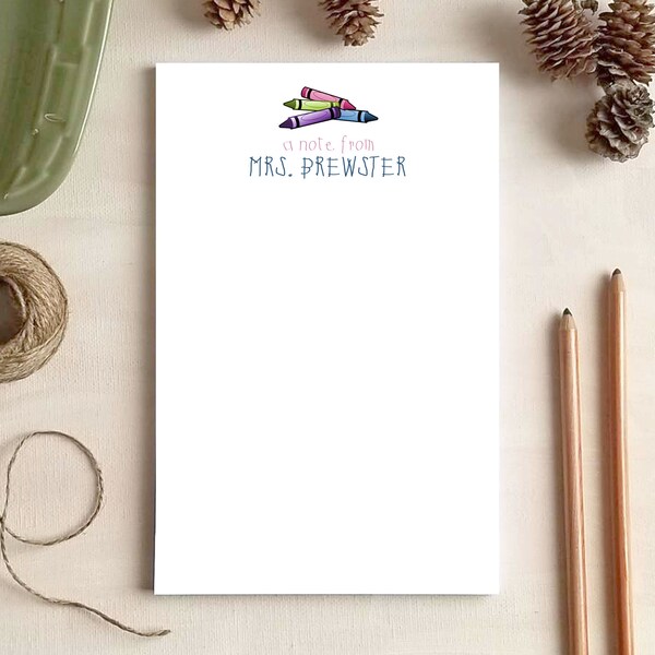 Teacher Notepad - Etsy