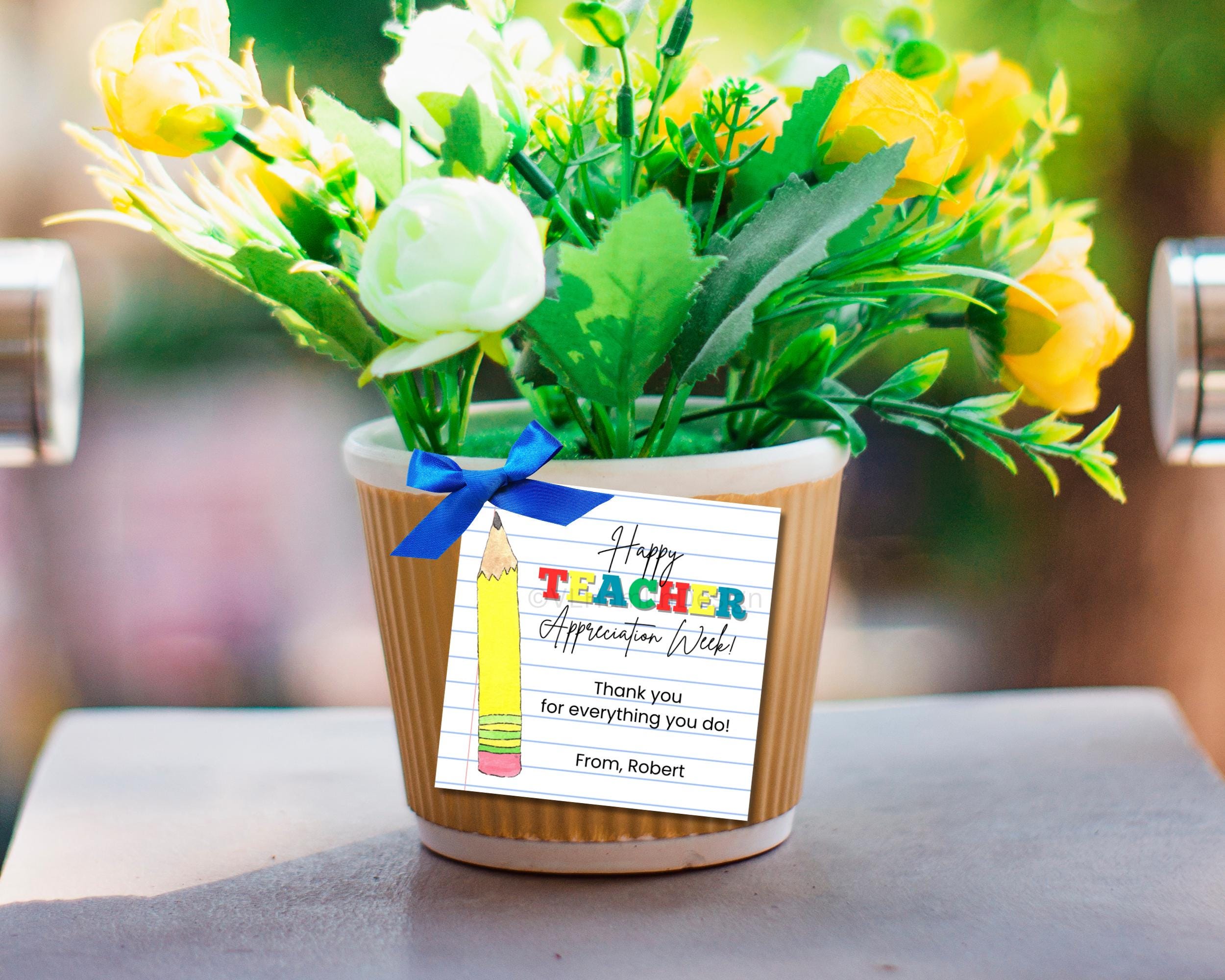 Pencil Gift Tags - Teacher Appreciation Tags End of School Year Thank ...
