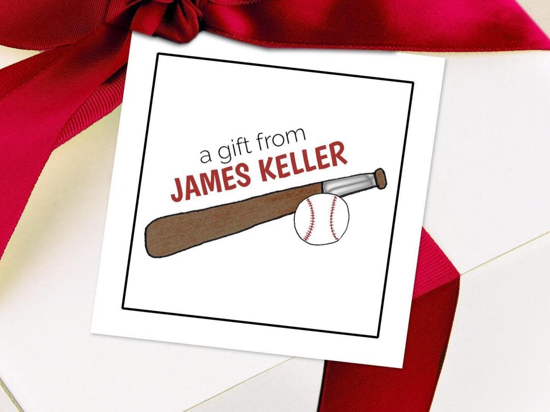 Baseball Gift Tags - Printable Sports Gift Tags - Personalized Baseball ...