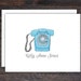 Vintage Telephone Note Cards Personalized Stationery Gift for Secretary ...