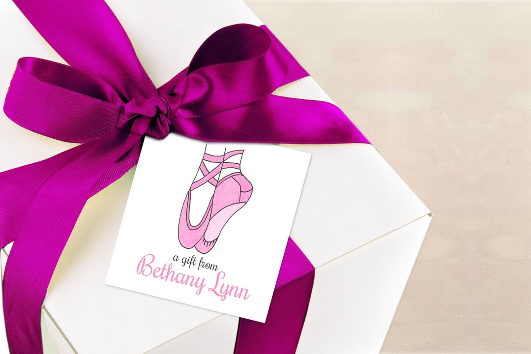 Ballet Enclosure Card Personalized Gift Tags Dance MINI Cards Dance ...