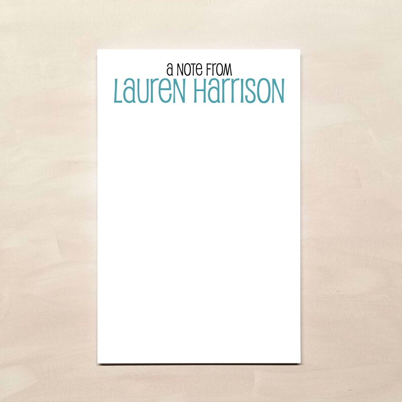 Personalized Notepad Funky Font Notepad for Teens | Etsy