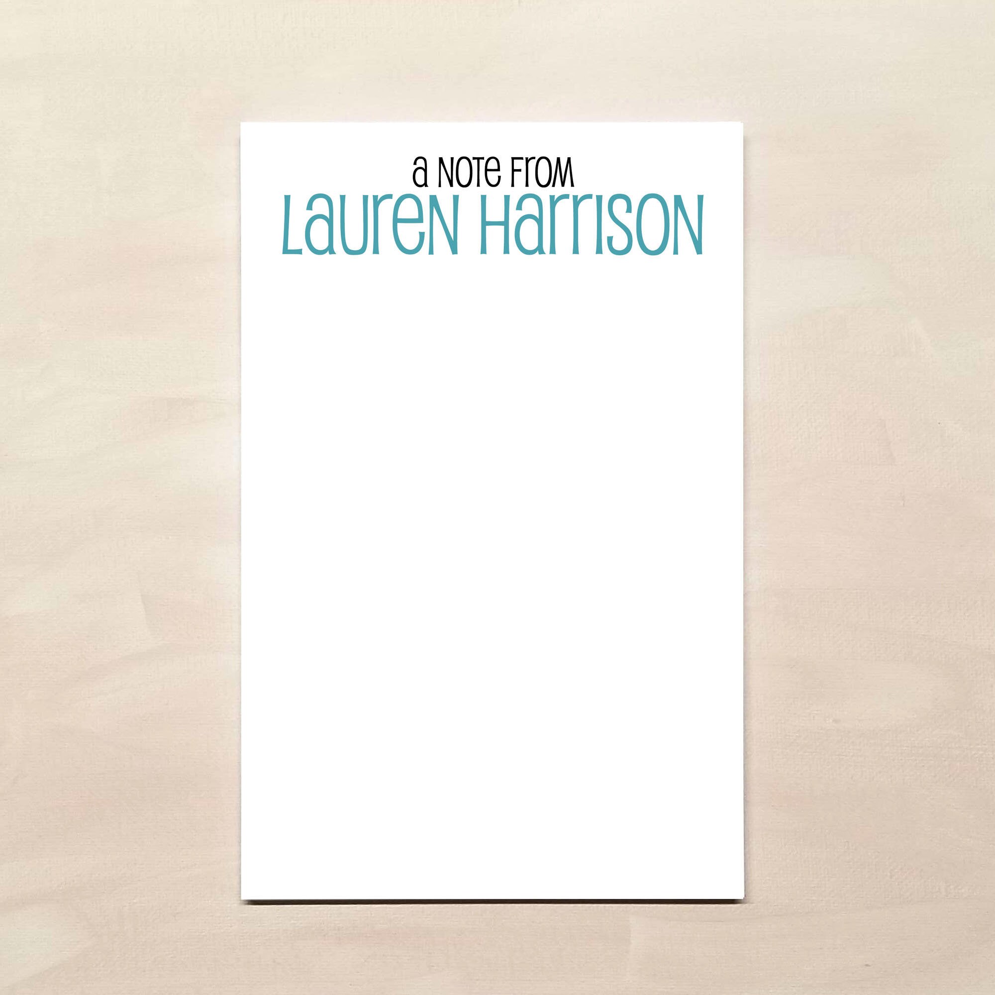 Personalized Notepad Funky Font Notepad for Teens | Etsy