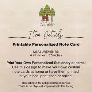 Printable Personalized Note Cards - Antique Car Note Cards - Stationery ...
