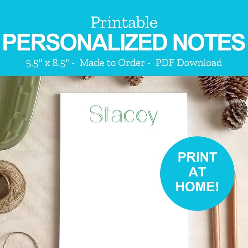 Personalized Notepads - Etsy