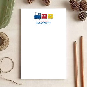 Personalized Notepad Train Notepad Stationery Gift for Train Lovers ...