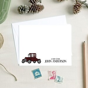 Personalized Note Cards Antique Car Note Cards Stationery Gifts for Car ...