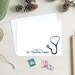 Stethoscope Note Cards for Doctors or Nurses Personalized Medical ...