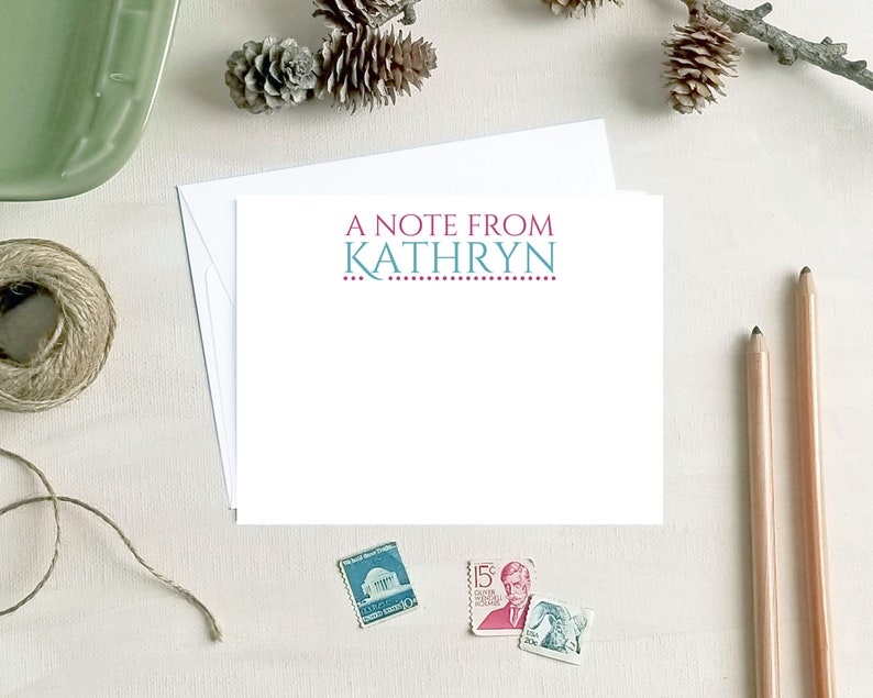 Personalized Note Card Set Custom Note Cards Stationery - Etsy