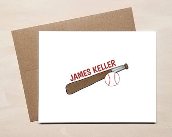 Baseball Note Cards Set of 10 With Matching Envelopes - Etsy