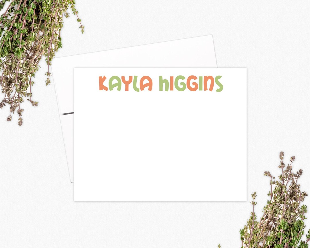 Personalized Note Cards for Teens – Custom Stationery Gifts for Girls ...