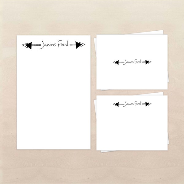 Arrow Note Cards - Etsy