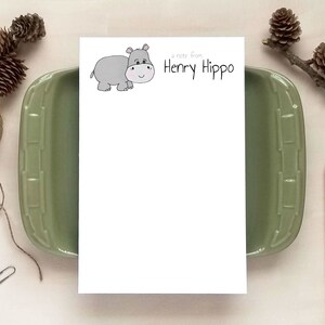 Personalized Stationery Hippo Stationery Set for Kids Hippo Gifts - Etsy