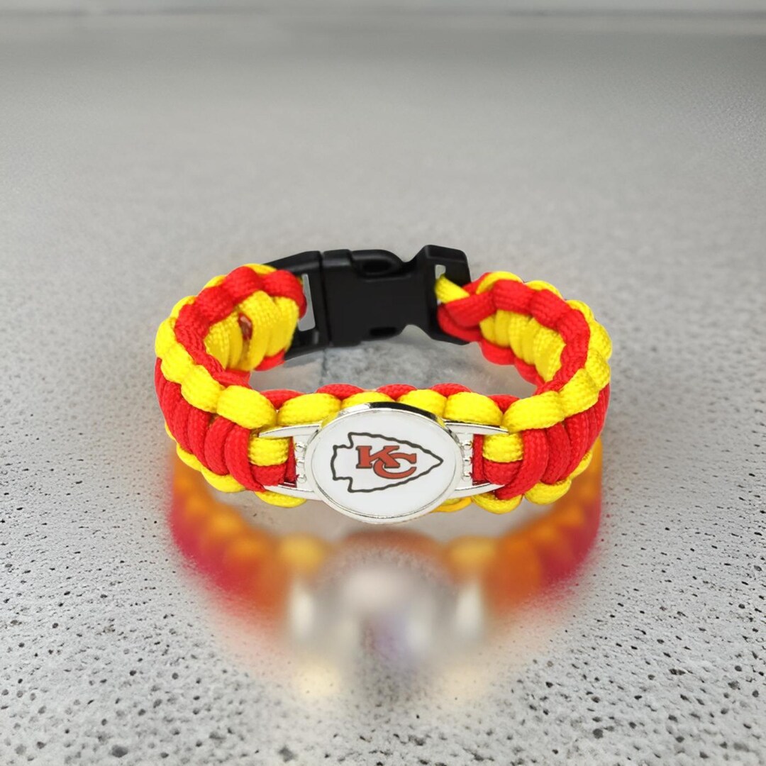 Kansas City Chiefs Paracord Bracelet White Face - Etsy