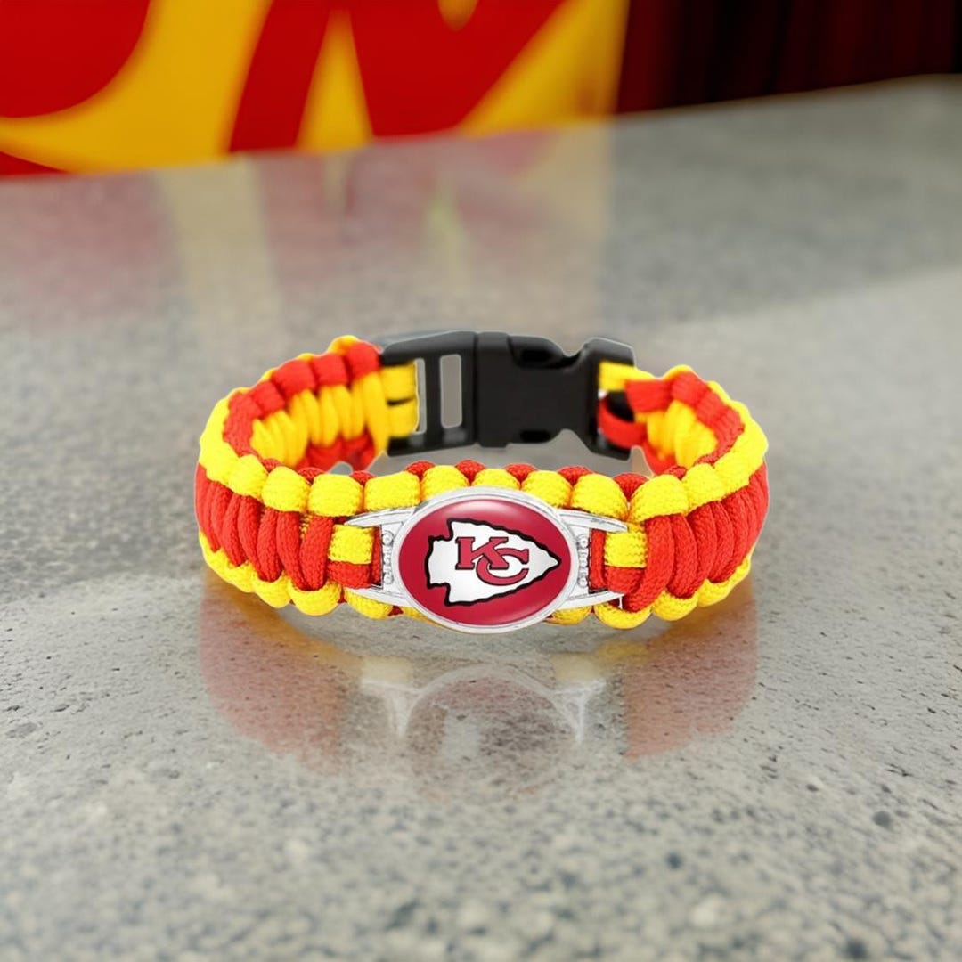Kansas City Chiefs Paracord Bracelet Red Face - Etsy