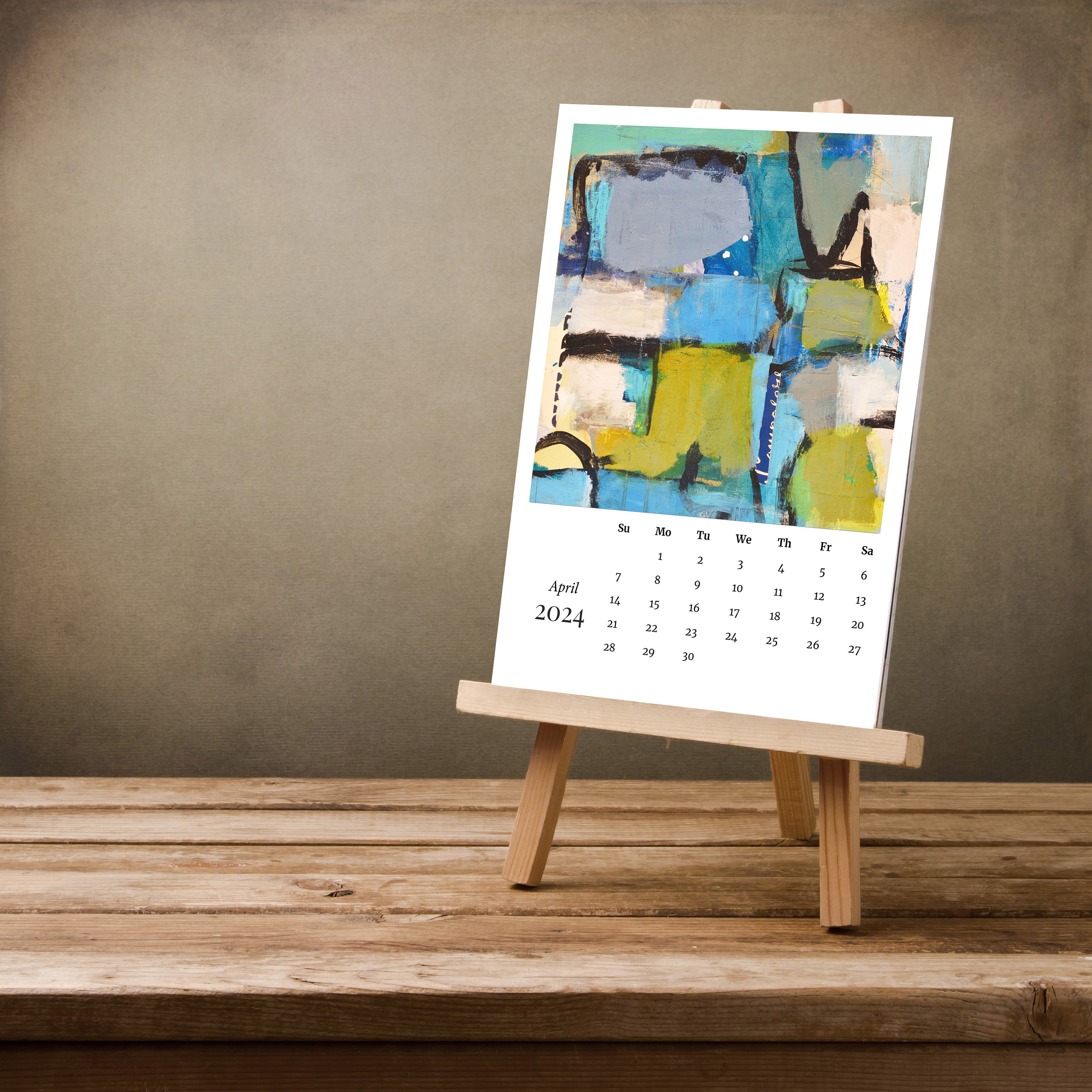 Abstract Art Calendar 2024 - Etsy