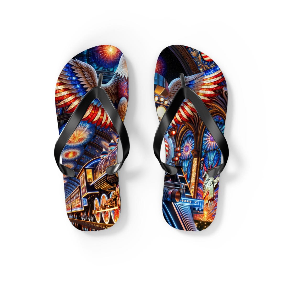 4th of July / Patriotic Flip Flops - Etsy