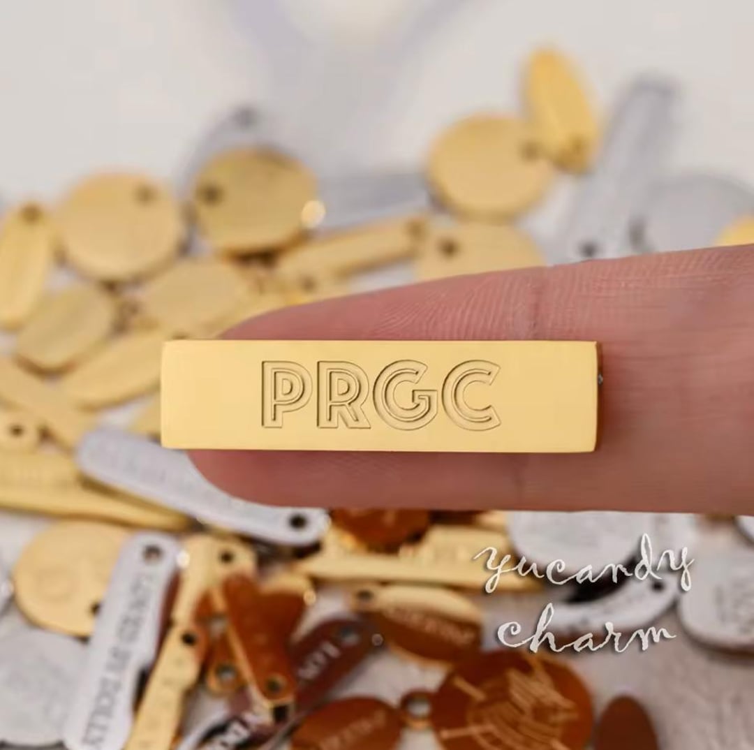 50pcs Custom Debossed 3D Logo Laser Etching Carving Engraving Polished ...