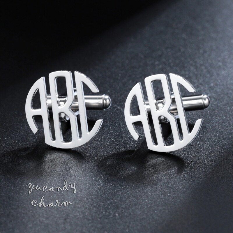 Letter Cufflinks - Etsy