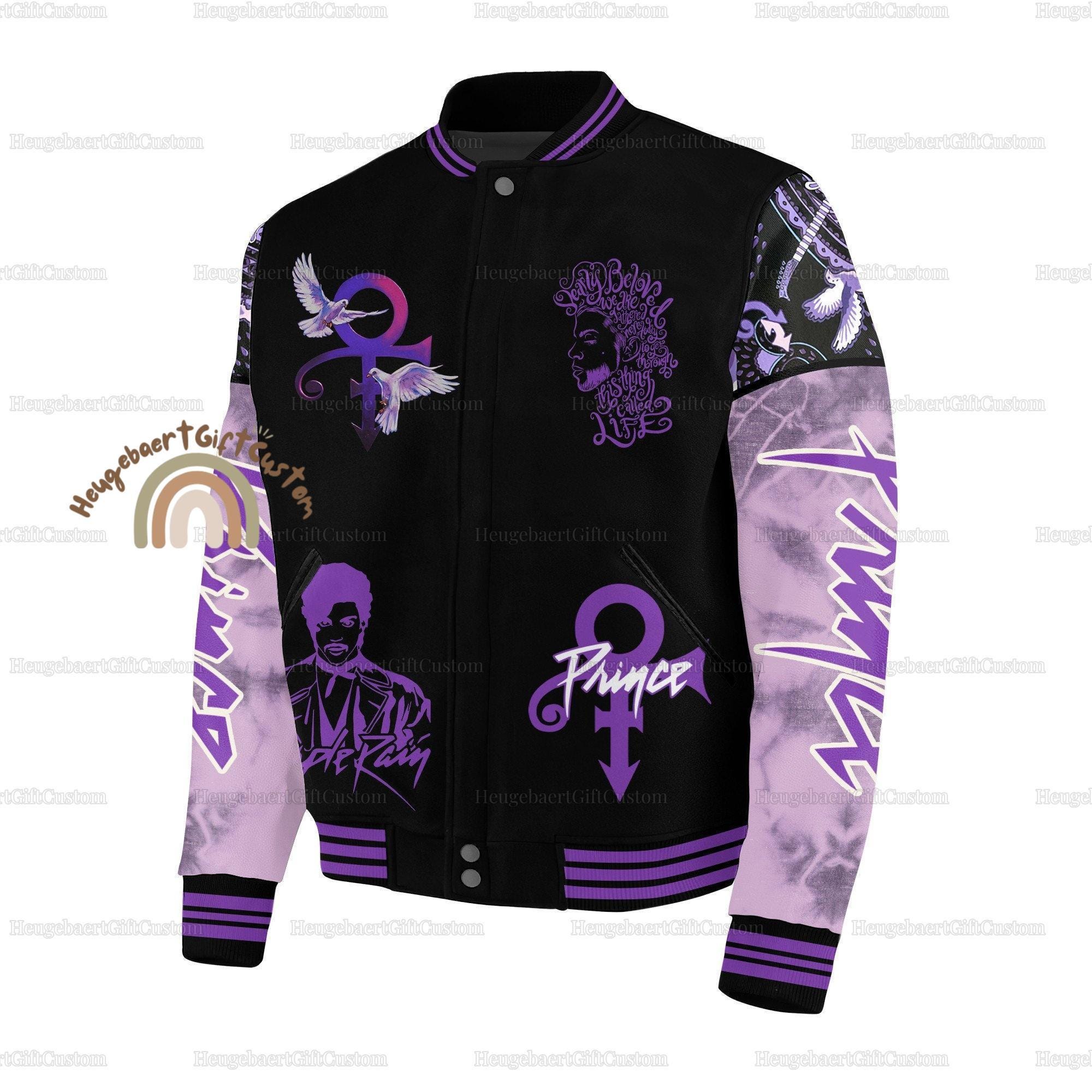 Prince Purple Jacket, Prince Purple Rain Baseball Jacket, Purple Rain ...