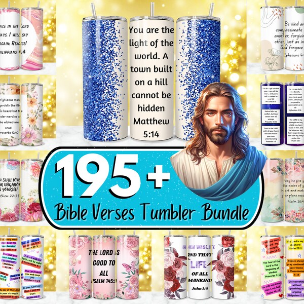 Bible Verse Tumbler - Etsy