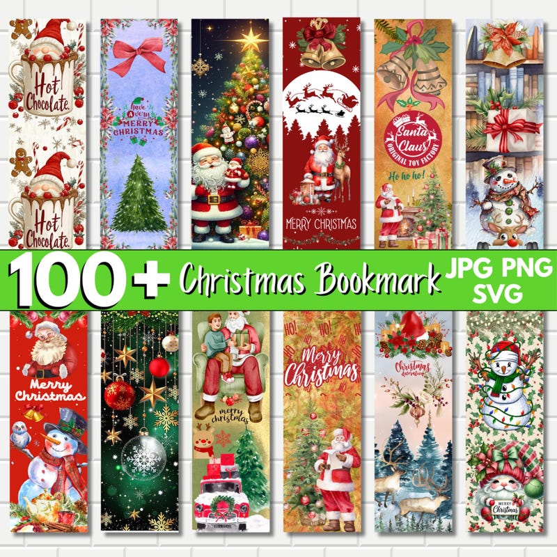 Christmas Bookmark - Etsy