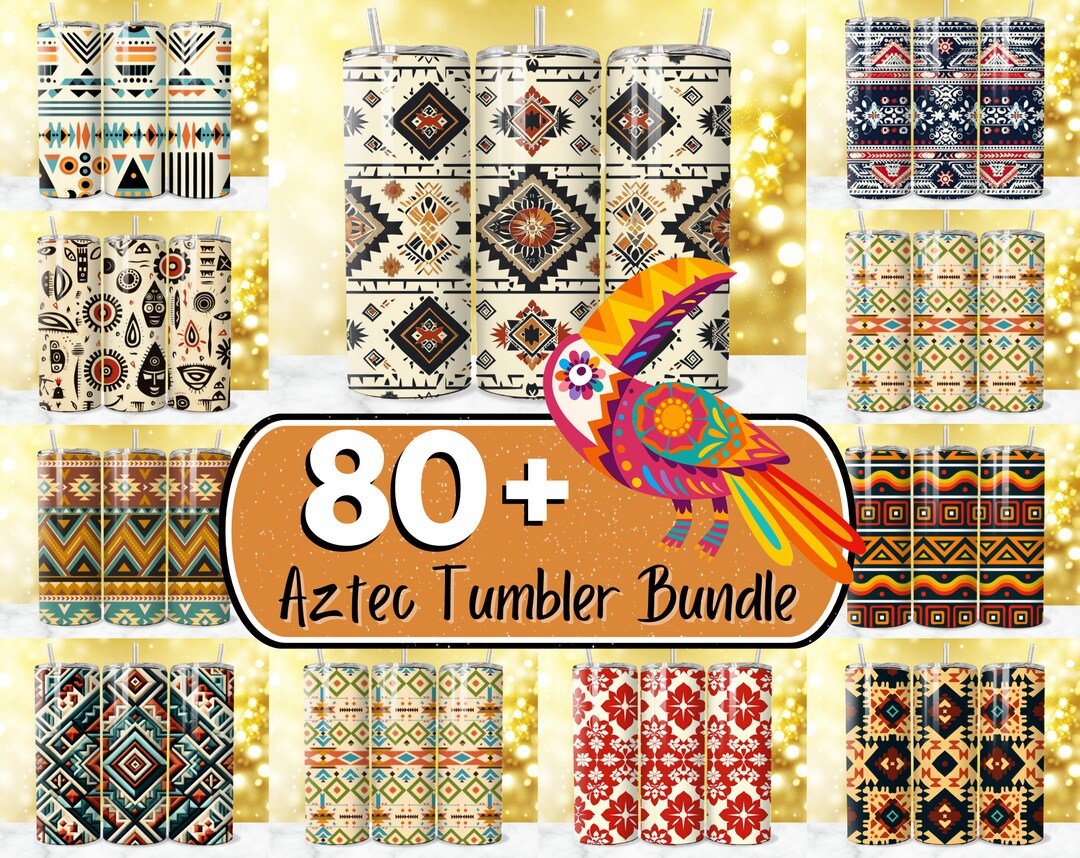 80 Aztec Tumbler Wrap, 20 Oz Aztec Pattern Wrap, Southwest Tribal ...