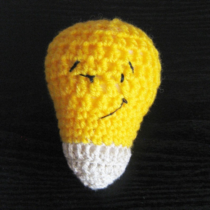 Crochet PDF Pattern- Crochet Mr. Brilliant Light Bulb - Etsy