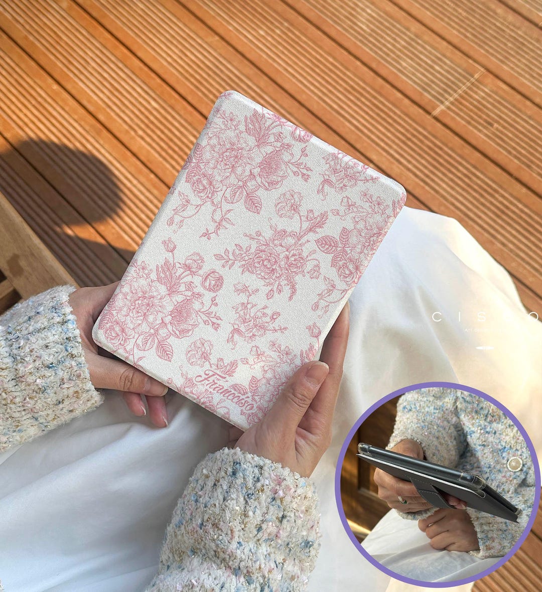 Custom All New Floral Kindle Case, Vintage Floral With Name ...