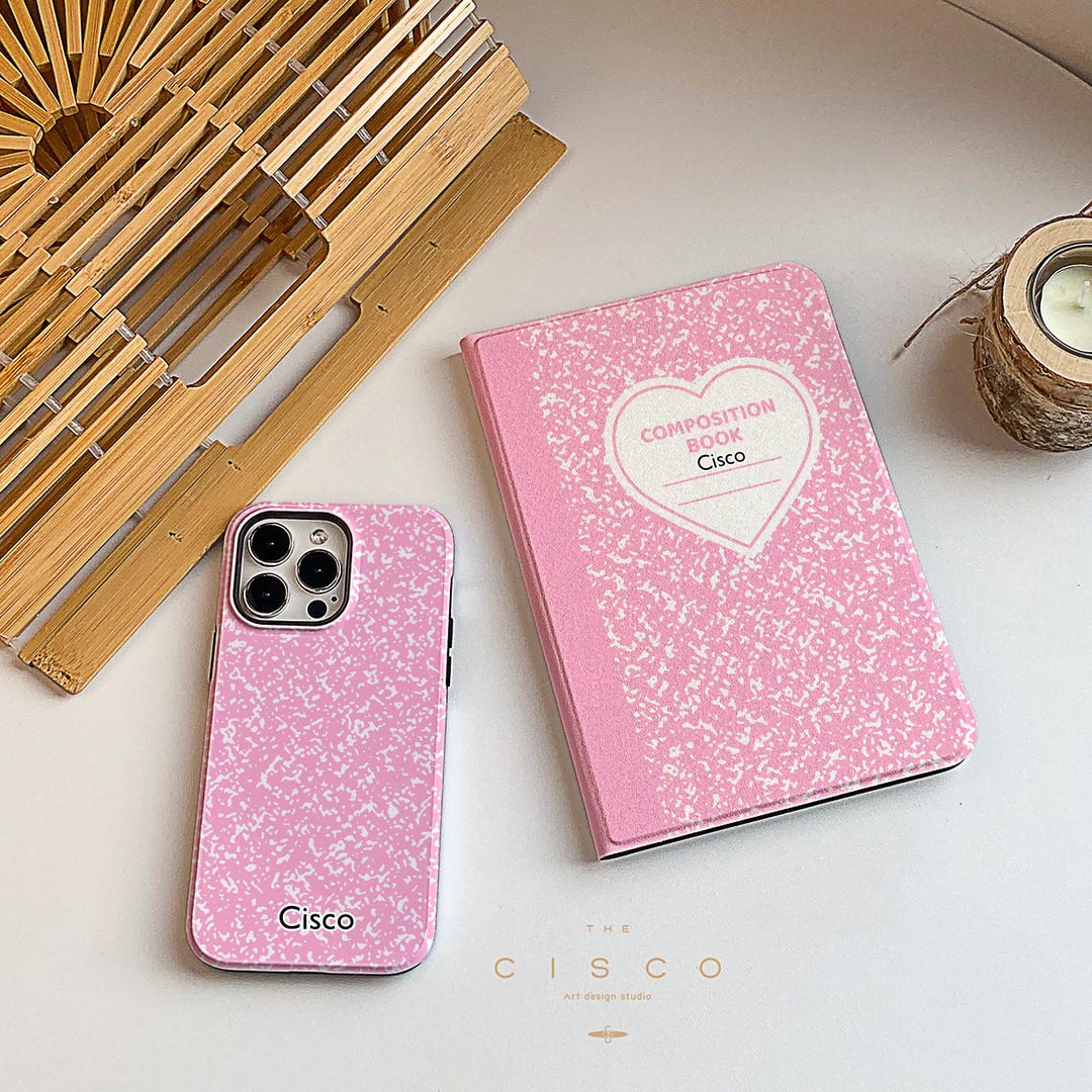 Kawaii Heart Composition Book iPad Case for iPad 10 iPad Case iPad 2021 ...