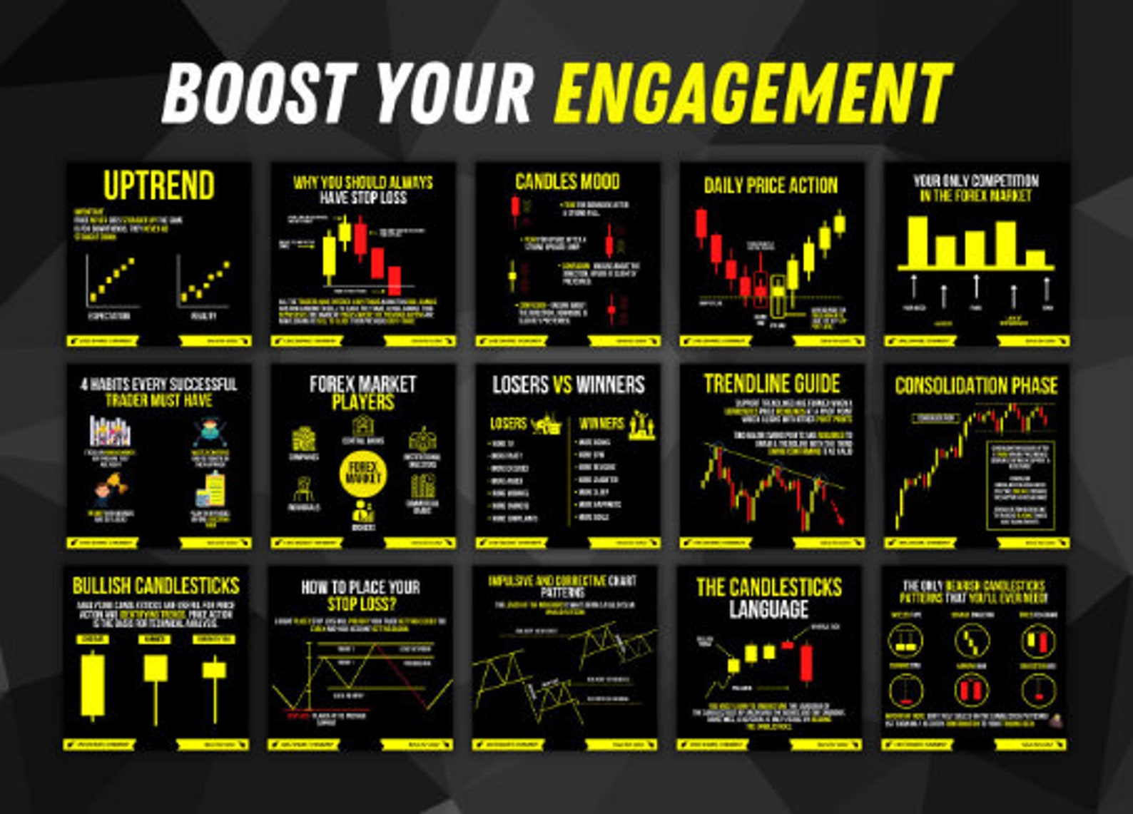 200 Forex & Trading Editable Templates | Forex and Trading Infographics ...