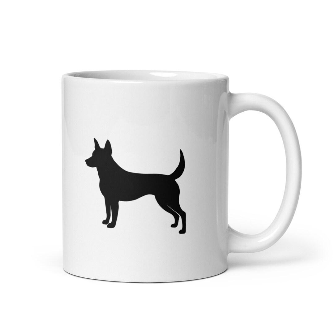Basenji Black Silhouette Mug - Etsy