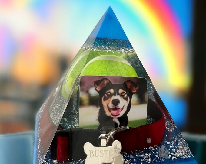 UK Dog Cat Pet Memorial Pyramid Resin Gift - Etsy