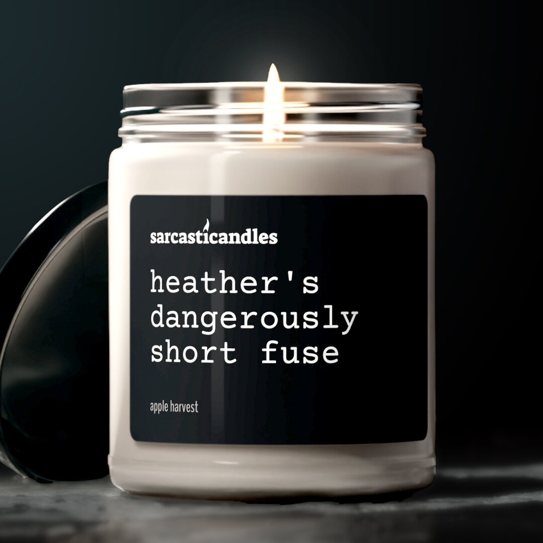Dangerously Short Fuse Custom Candle / Custom Gift / Funny Candle ...